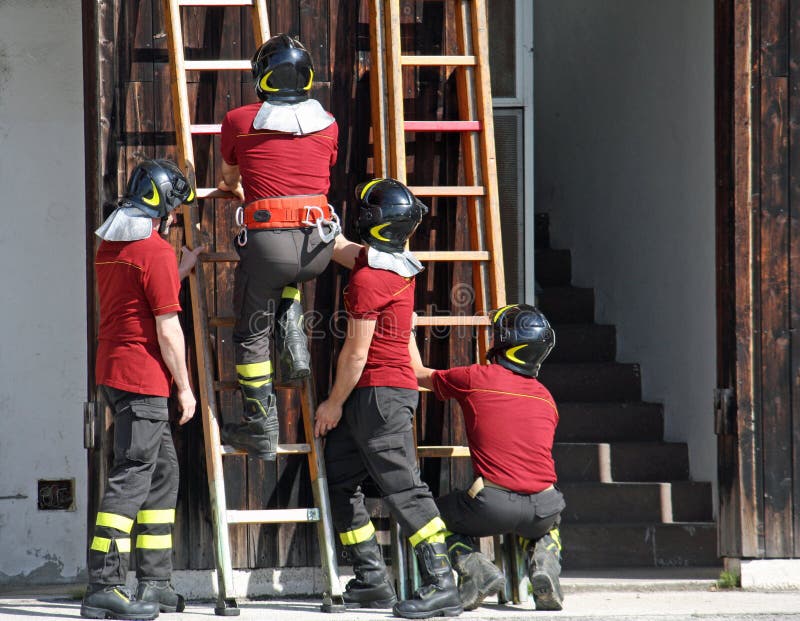 Exercise and Training of Firefighters in the Fire Station with W ...