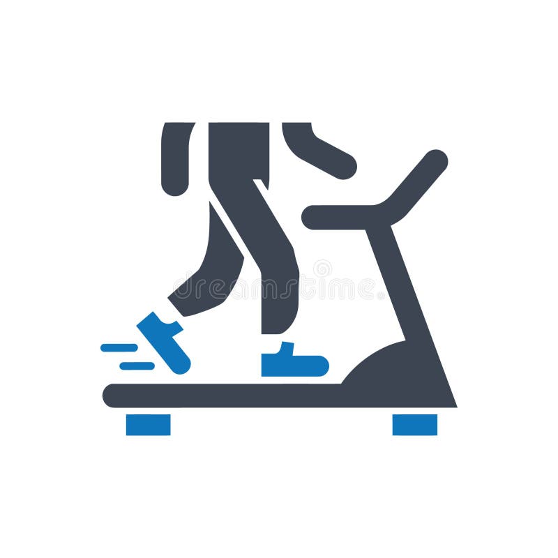 Exercise Treadmill Fitness Icon Stock Vector - Illustration of ...