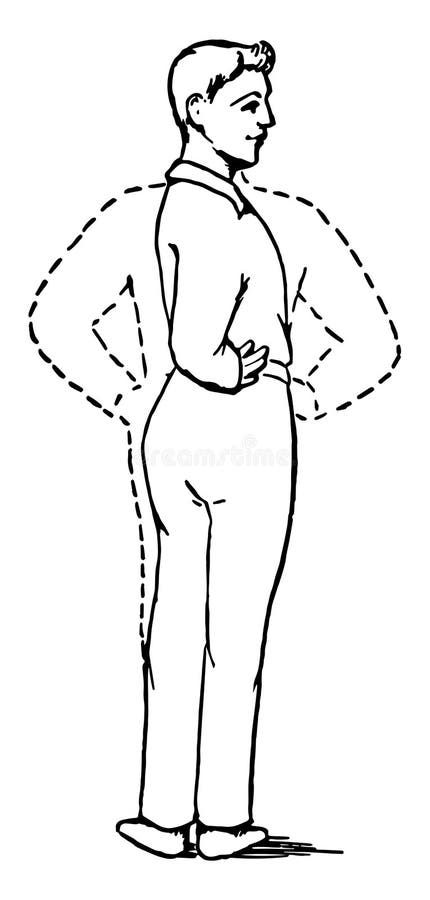 Exercise Vintage Illustration Stock Vector - Illustration of white ...