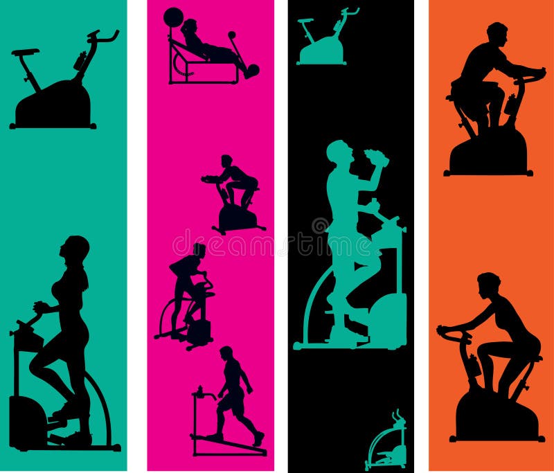 Exercise Web Banner Template Stock Vector - Illustration of lifestyle ...