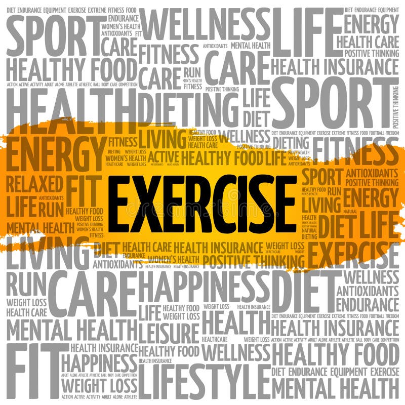 Exercise Word Cloud Stock Image Image Of Physique Feel 199602173