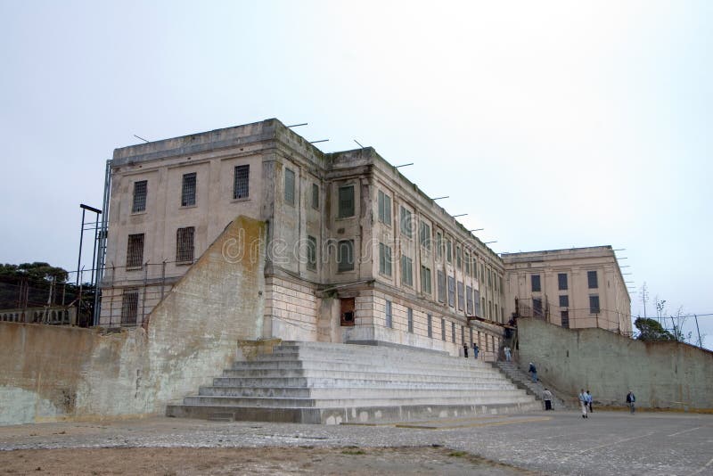 Exercise yard at Alcatraz stock image. Image of francisco - 2093605