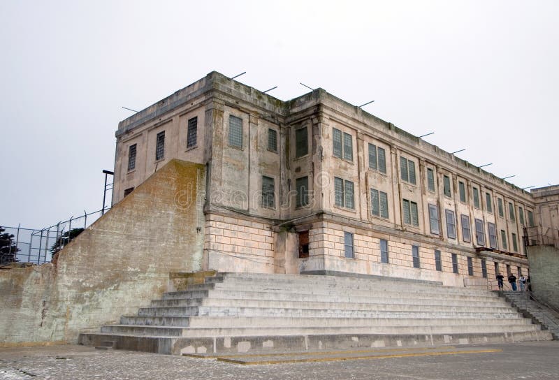 Exercise yard at Alcatraz stock photo. Image of museum - 2095186