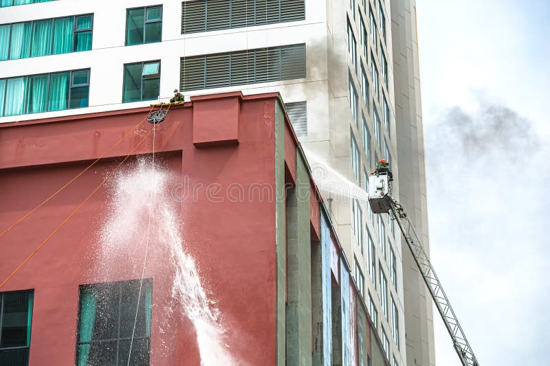 Exercises for Evacuating the Wounded during a Fire Using a Rope Descent ...