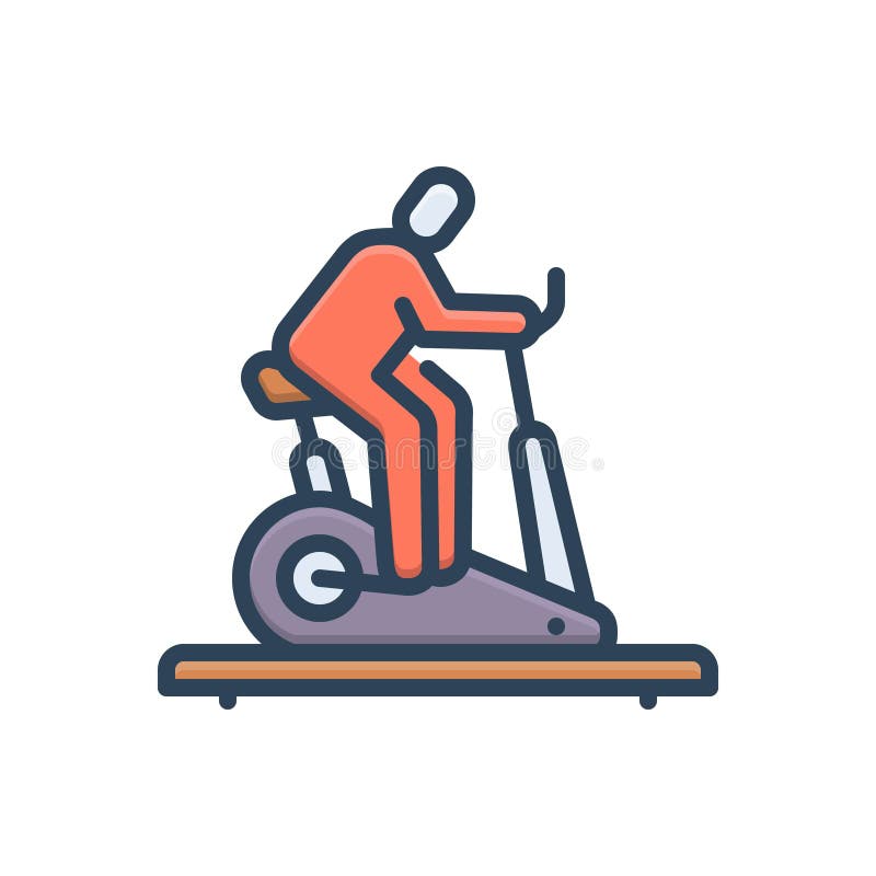Color Illustration Icon for Exercises, Physical Activity and Workout ...