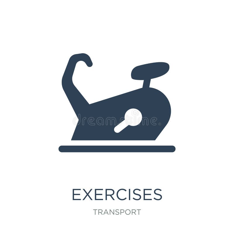 Exercises Icon in Trendy Design Style. Exercises Icon Isolated on White ...
