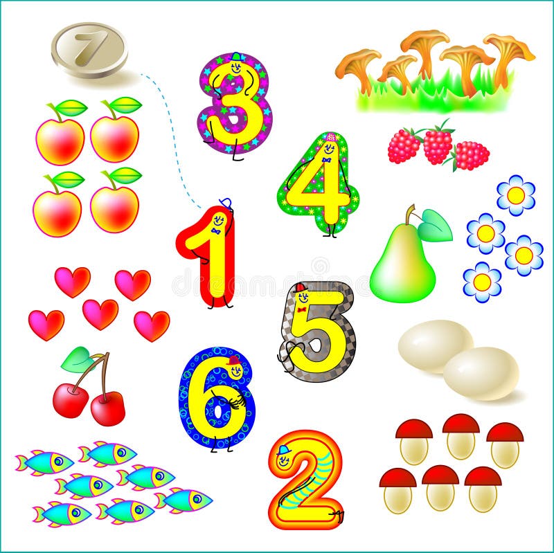 Numbers Exercise Six Stock Illustrations – 86 Numbers Exercise Six ...