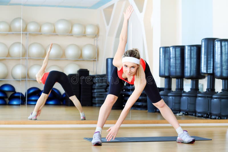 Lithe girl stock image. Image of girl, exercise, body - 12555873