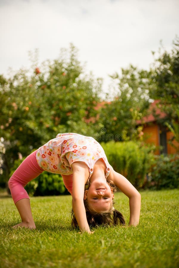 Exercising child stock image. Image of girls, offspring - 31200061