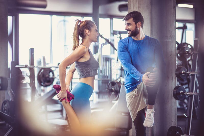 Exercising and talk. stock image. Image of build, exercising - 120388637