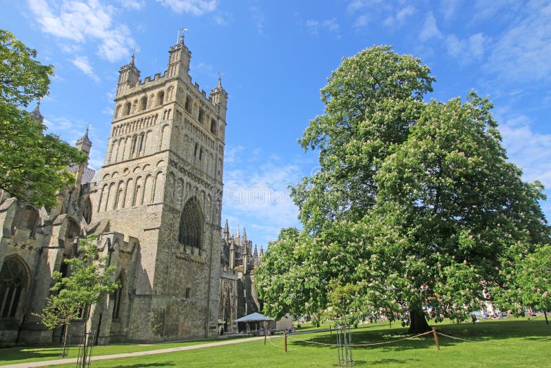 Exeter Cathedral, Devon stock photo. Image of monument - 157401124