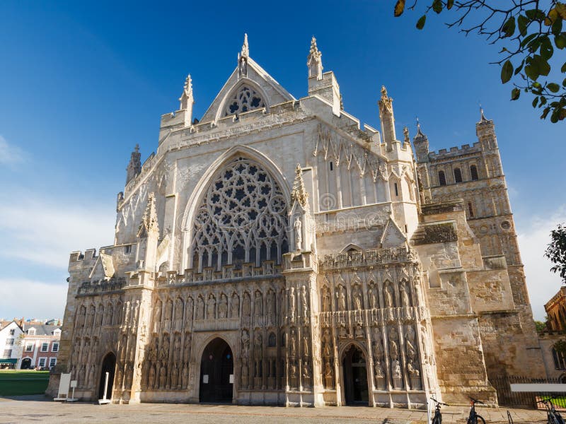 Exeter Cathedral Devon England UK Stock Image - Image of english ...