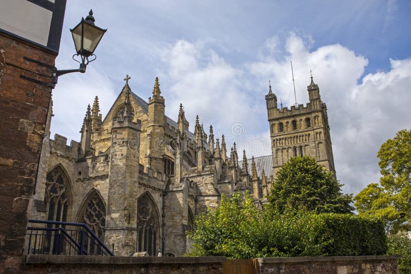 Exeter Cathedral in Devon stock image. Image of historic - 160592259