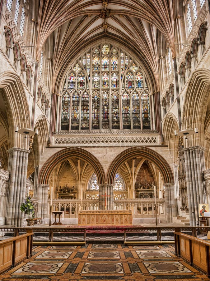 Exeter Cathedral Interior editorial image. Image of church - 135742270