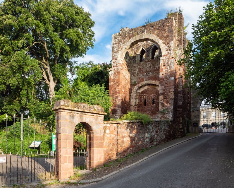 EXETER, DEVON, UK - December 03 2019: St Petrock Church Entrance on ...