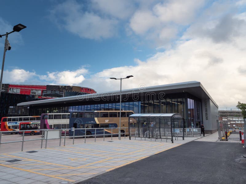 EXETER, DEVON, UK - August 6 2021: Exeter Bus Station Newly Completed ...