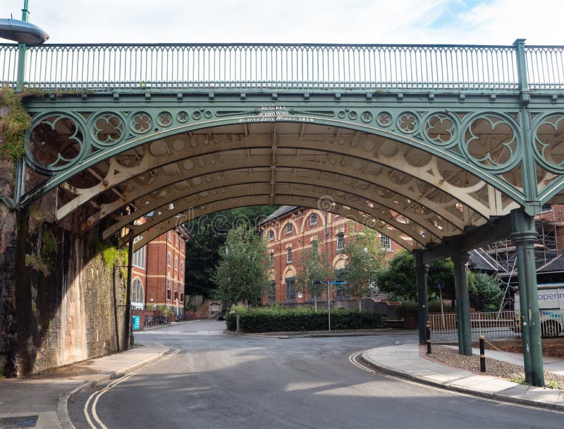EXETER, DEVON, UK - August 3 2021: Section of Iron Bridge Viewed from ...