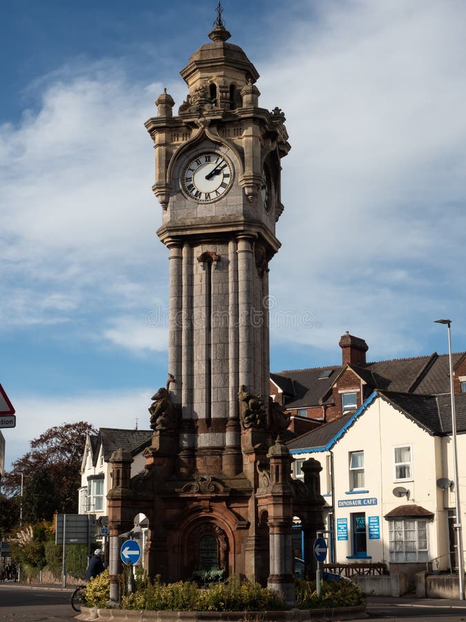 EXETER, DEVON, UK - October 25 2020: Miles` Clocktower on New North ...