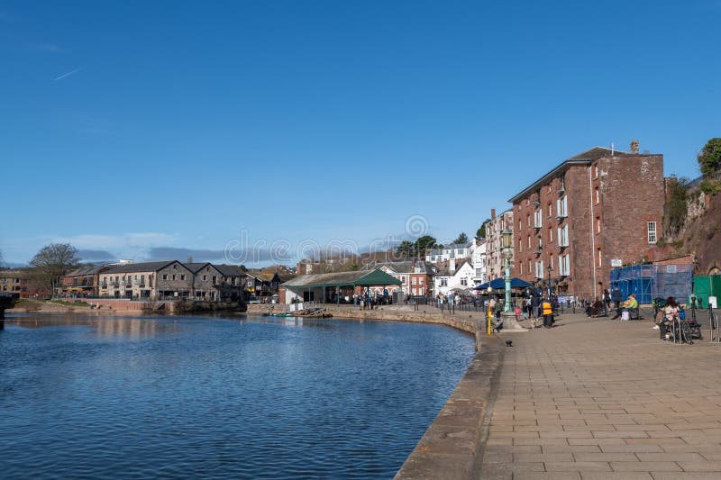 Exeter quay editorial image. Image of canal, quay, ship - 270479240