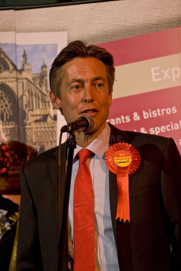 Exeter Labour Party S Ben Bradshaw Re-elected Editorial Stock Photo ...