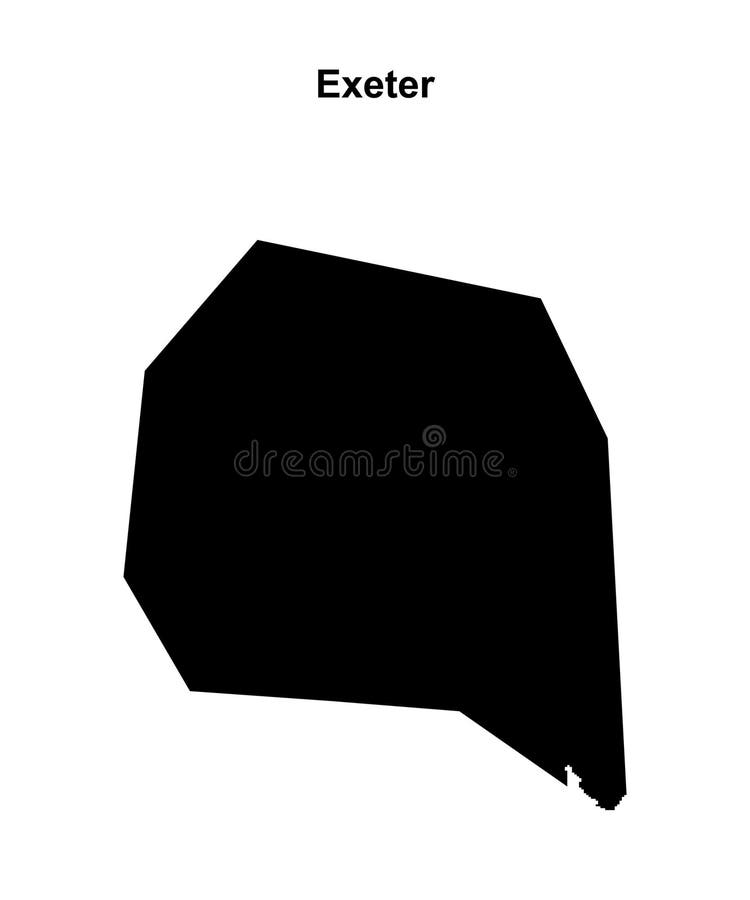 Exeter outline map stock illustration. Illustration of infographics ...