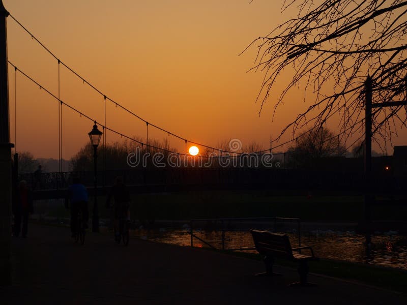Exeter sunset stock image. Image of quay, tourist, sunset - 82286573