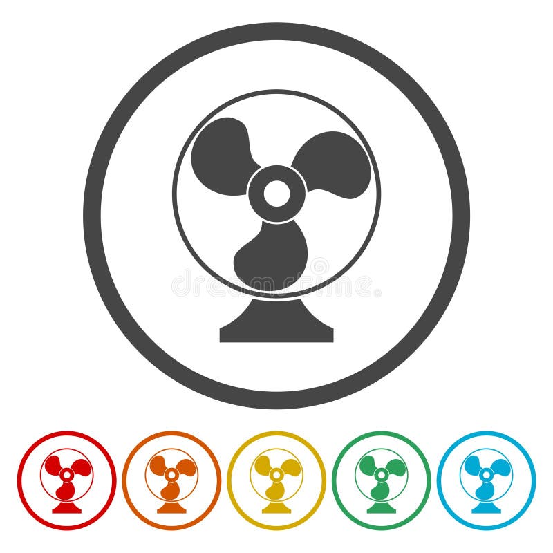 Exhaust Fan Icon. Ventilator Symbol Stock Vector - Illustration of ...
