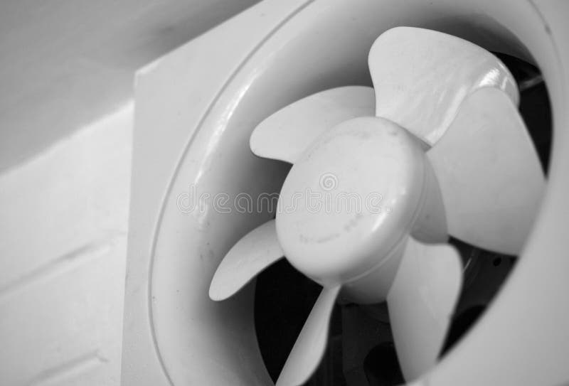 EXHAUST FAN MOUNTED on WALL Stock Photo - Image of flow, factory: 96675198
