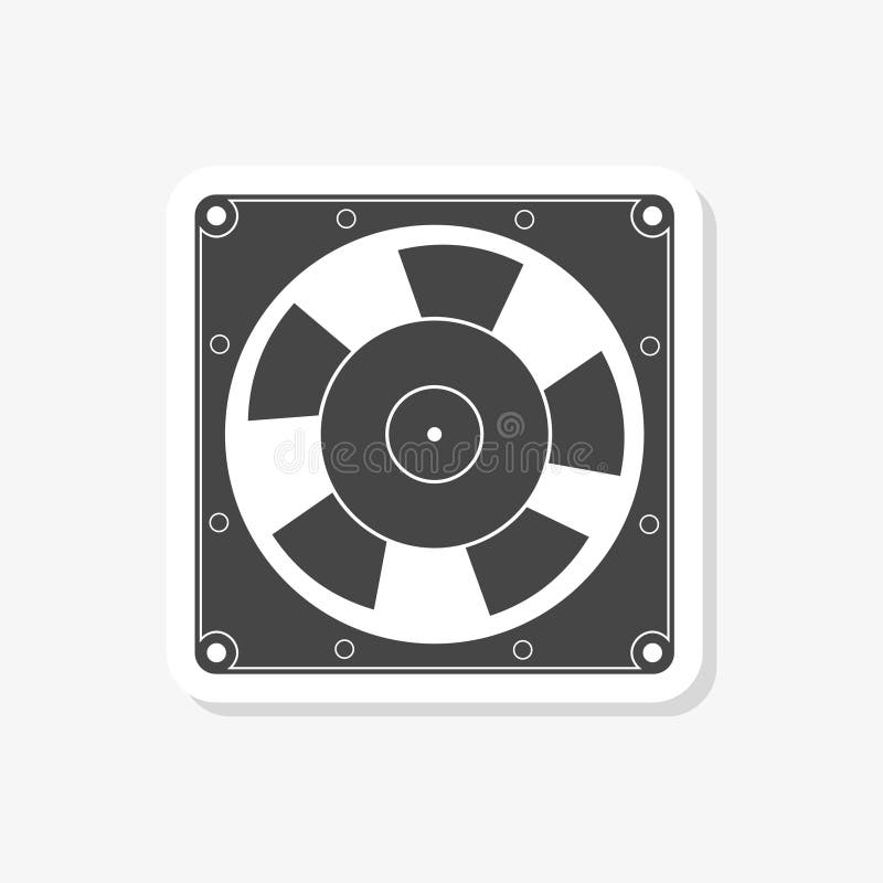 Exhaust fan vector icon stock vector. Illustration of electric - 92218606