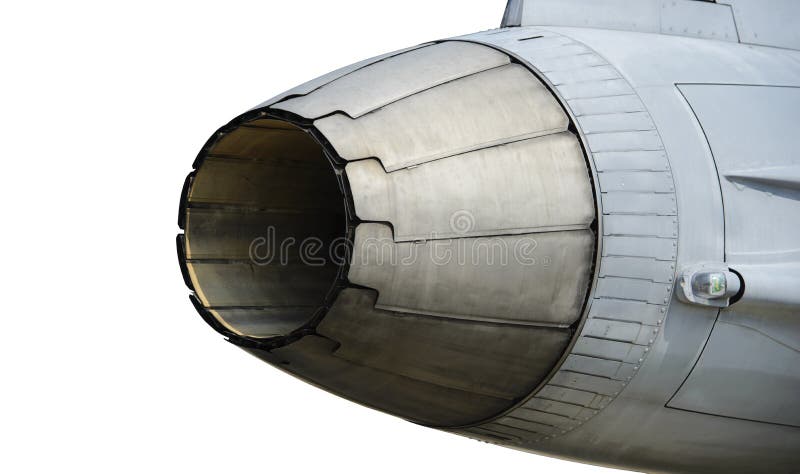Military Jet Exhaust. Aircraft Exhaust and Nozzle Detail. External View ...