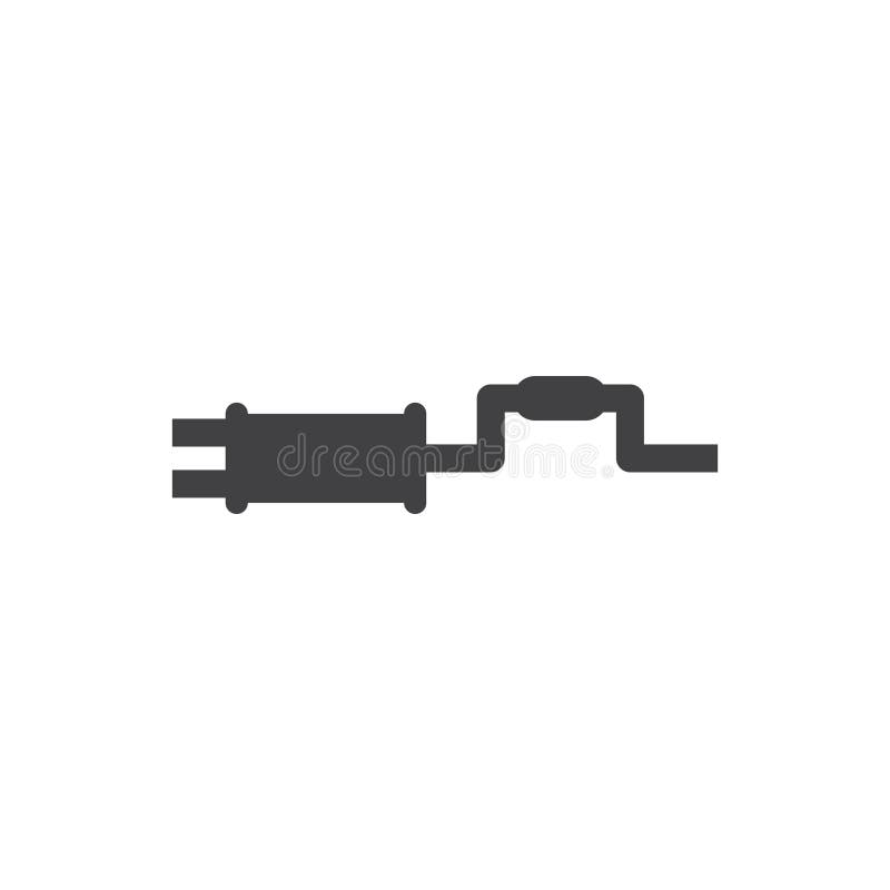 Exhaust pipe icon stock illustration. Illustration of vector - 374374338