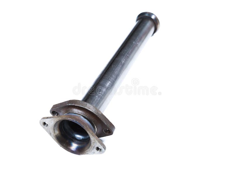 Exhaust Pipe Isolated on White Stock Image - Image of exhaust ...