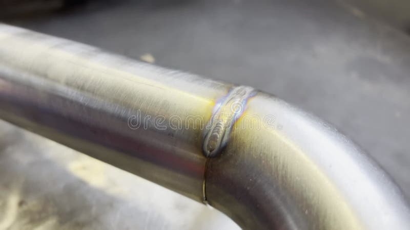 Exhaust pipe welding stock video. Video of safety, automobile - 258606197