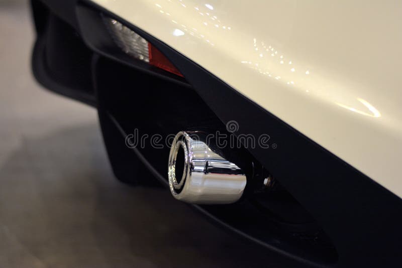 Exhaust Pipe stock image. Image of vehicle, shiny, carbon - 39745871