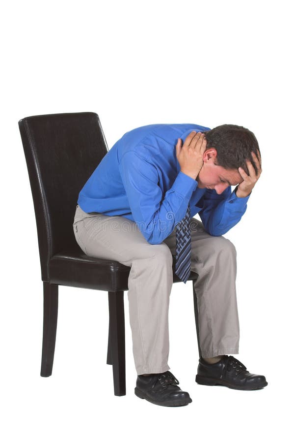 Exhausted Man stock photo. Image of shirt, work, tired - 1042764