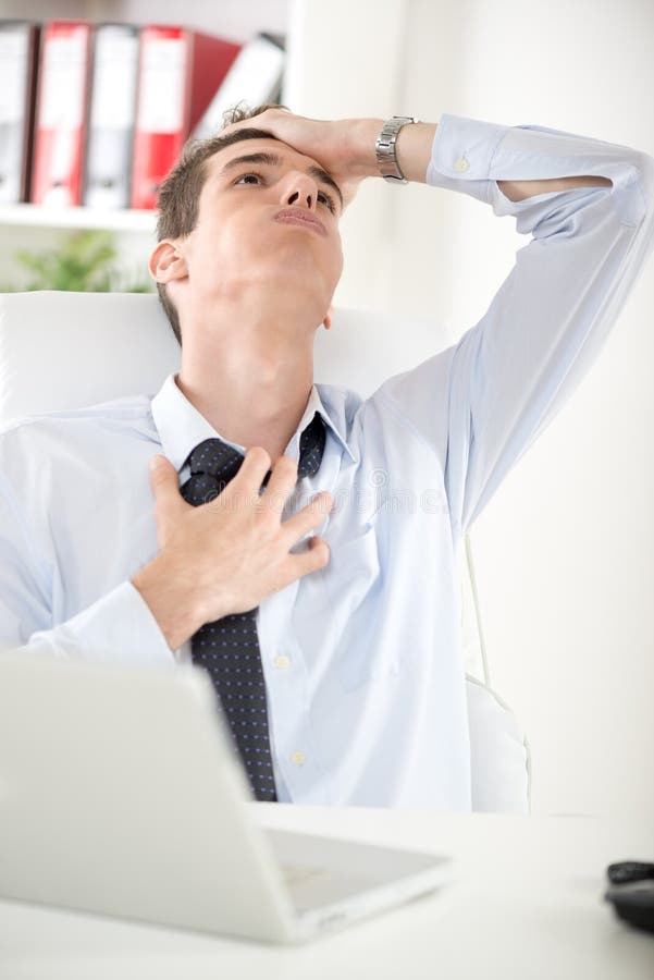 Exhausted Businessman stock image. Image of businessman - 53361075