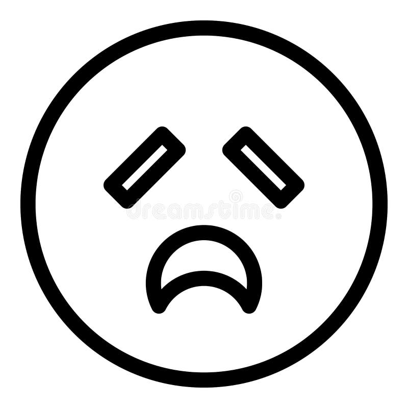 Exhausted Emoji Isolated on White Background, Tired Emoticon 3d ...