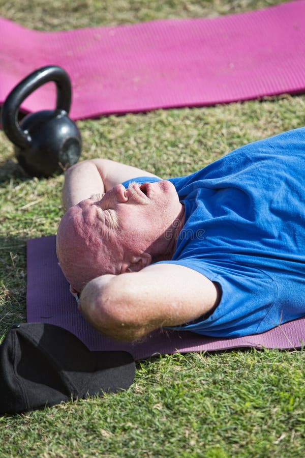 Exhausted Man Exercising stock photo. Image of people - 38195728