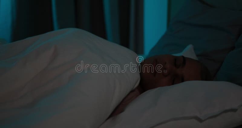 Exhausted Man Falling Asleep on Bed Stock Footage - Video of dozing ...