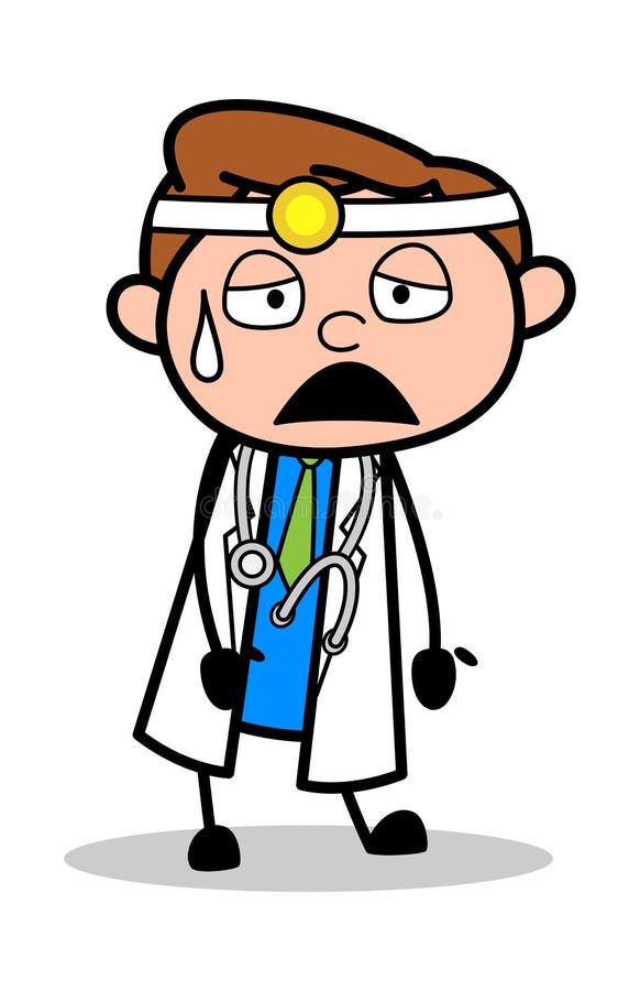 Dead - Professional Cartoon Doctor Vector Illustration Stock ...