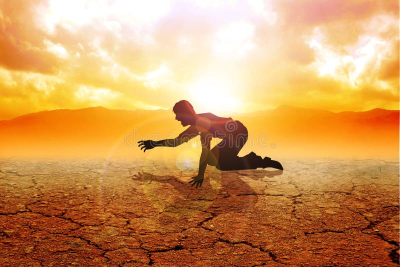 Exhausted stock illustration. Illustration of change - 44302740