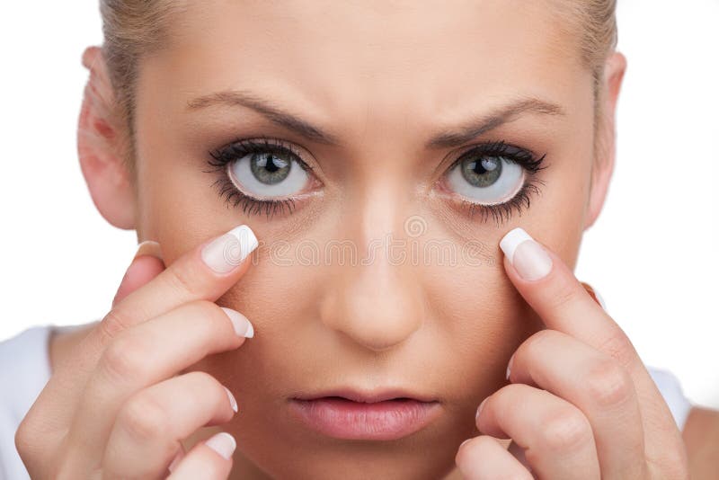 Exhausted woman. stock image. Image of human, ideas, woman - 33436205