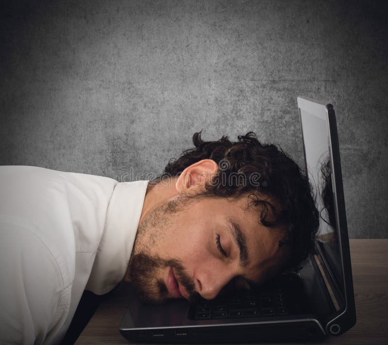 Exhaustion from overwork stock image. Image of exhaustion - 80415625