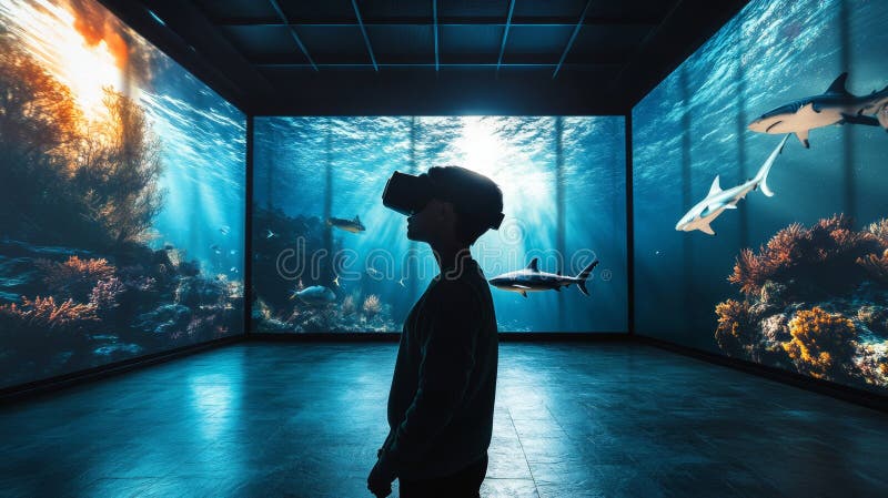 An Exhibit Featuring Immersive Virtual Reality that Explores the Ocean ...