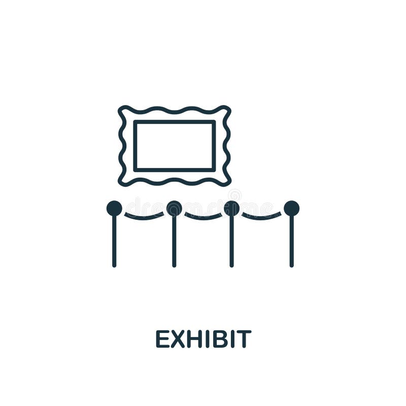 Exhibit Icon. Creative Element Design from Tourism Icons Collection ...