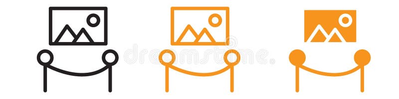 Exhibit Icon Set Art and Display Illustrations for Museums and ...