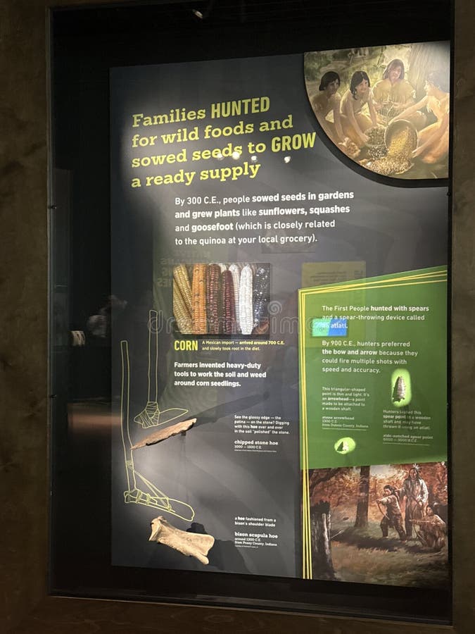 Exhibit at the Indiana State Museum in Indianapolis, Indiana Editorial ...