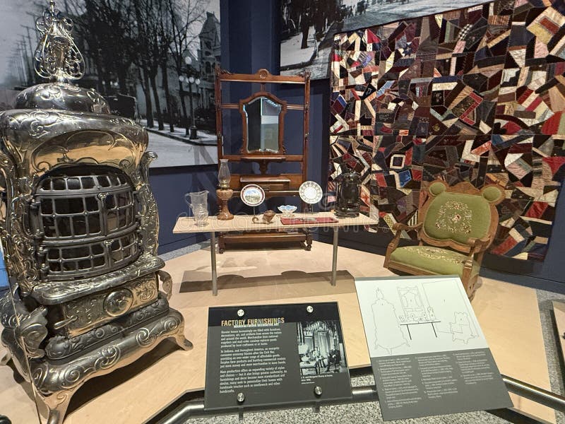 Exhibit at the Indiana State Museum in Indianapolis, Indiana Editorial ...