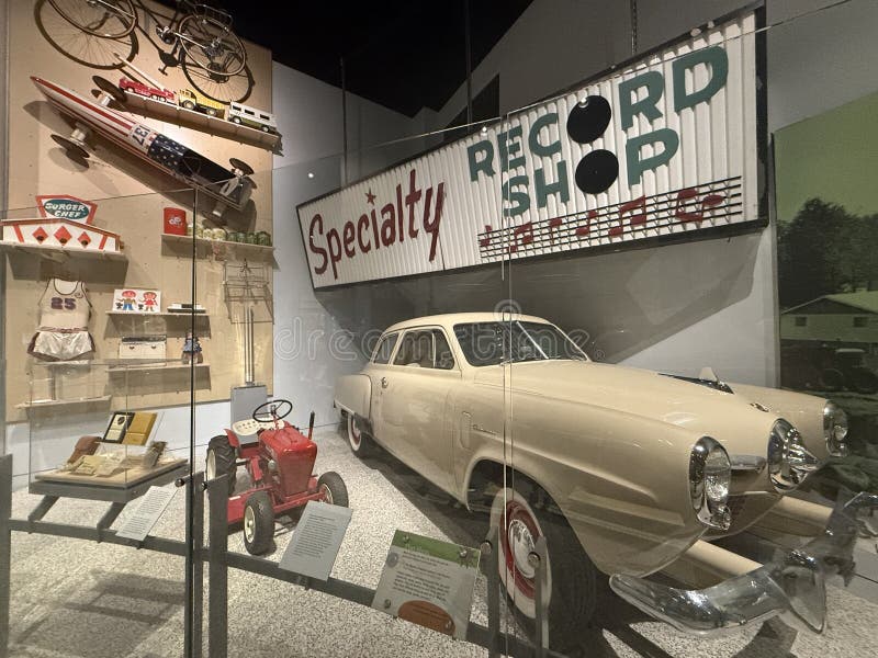 Exhibit at the Indiana State Museum in Indianapolis, Indiana Editorial ...