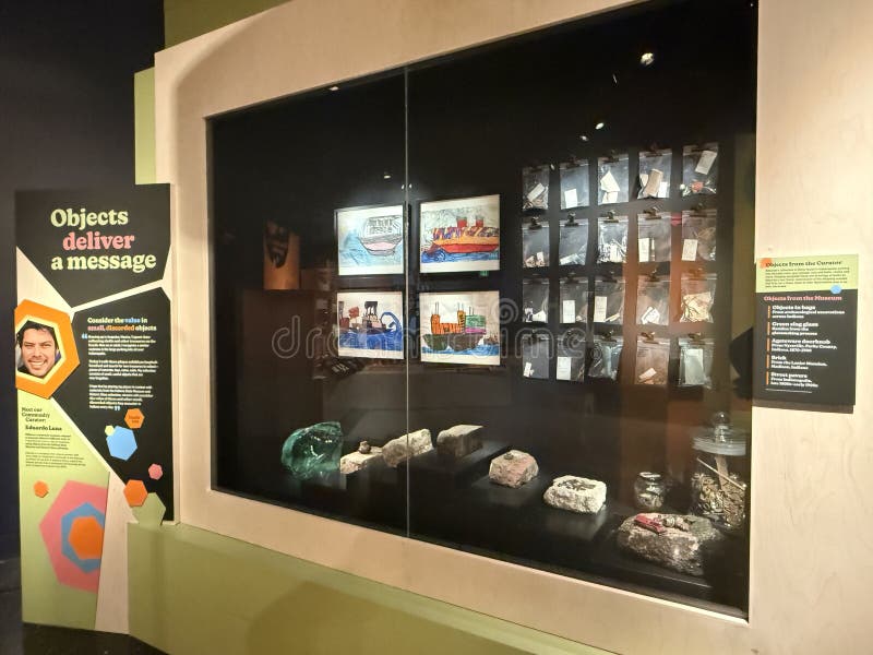 Exhibit at the Indiana State Museum in Indianapolis, Indiana Editorial ...